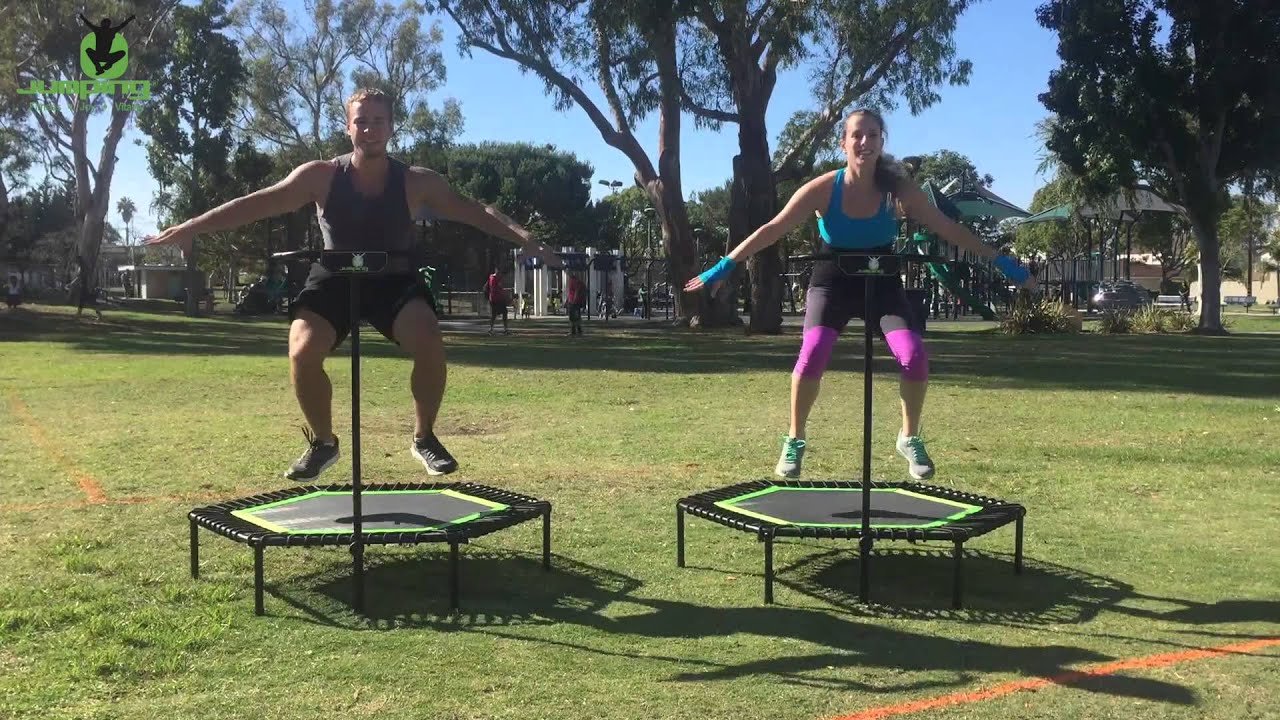 Jumping Fitness in a park! - YouTube