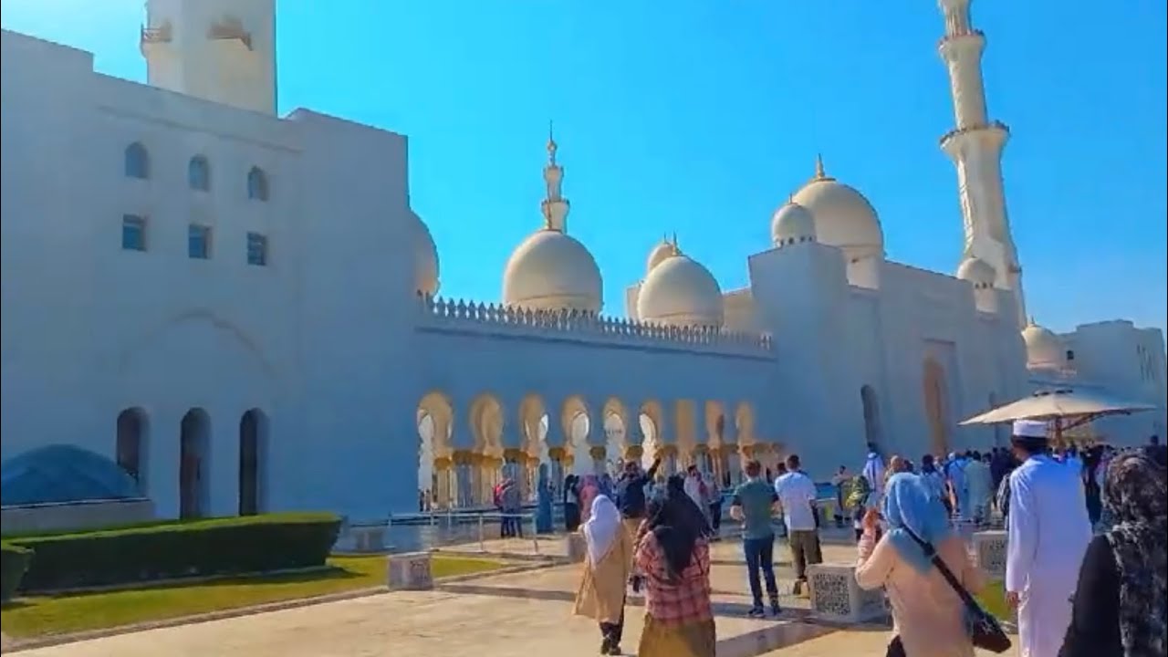 Sheikh Zaid Mosque Abu Dhbai complete tour #azan #sheikhzayedmosque # ...