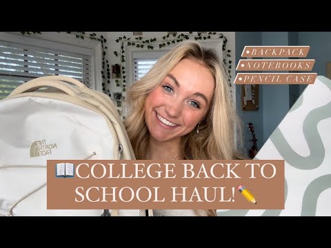 COLLEGE BACK TO SCHOOL HAUL♡(backpack, notebooks, pencil case, and more ...