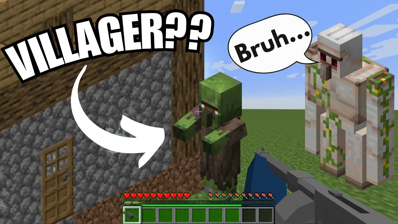 Minecraft Village Zombie Apocalypse (Part 3) - YouTube