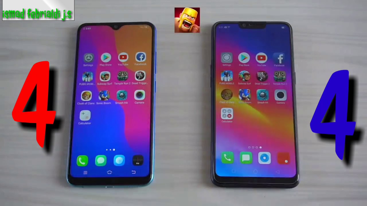 Vivo y91 vs oppo a3s. - YouTube