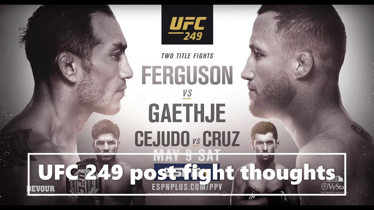 UFC 249 post fight thoughts - YouTube