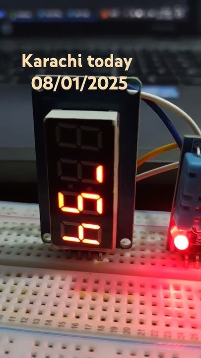 Temperature Test By Tm1637 And Dht 11 Arduinoproject Dht11 Tm1637 Humidity Temprature Youtube