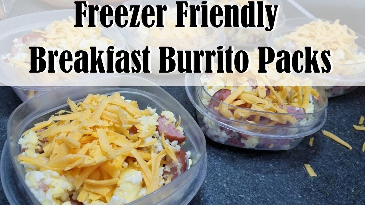 BREAKFAST BURRITO PACKS || 4 WEEKS TO FILL YOUR FREEZER - YouTube