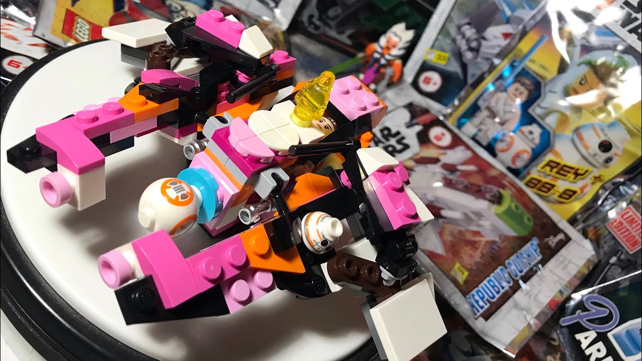 LEGO Star Wars Breast Cancer Awareness Jedi Interceptor - YouTube