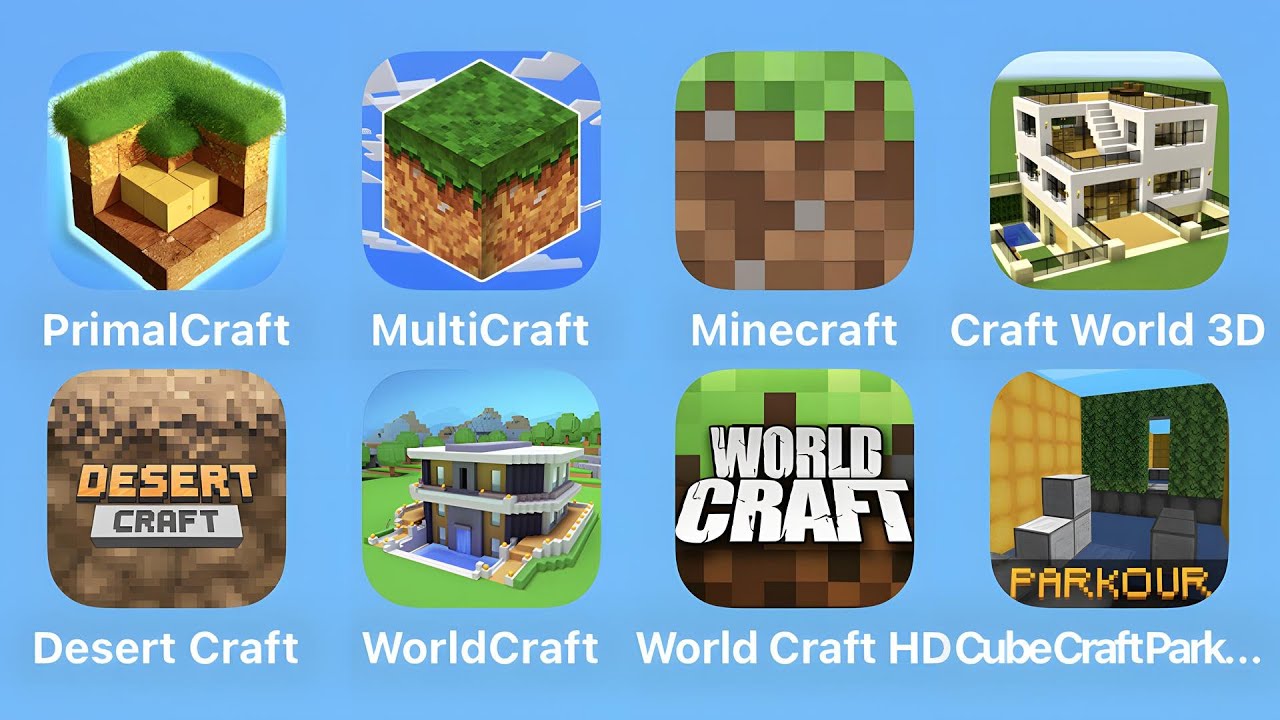 PrimalCraft, MultiCraft, Minecraft, Craft World 3 D, Desert Craft, World Craft, Cube Craft ...