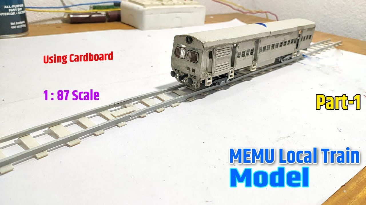 How To Make A Train Using Cardboard| Memu Local Train Miniature Mode ...