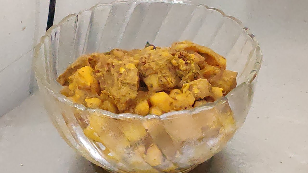 Chane Wale Kathal. Jackfruit and white gram. Mixed vegetable. Tasty ...