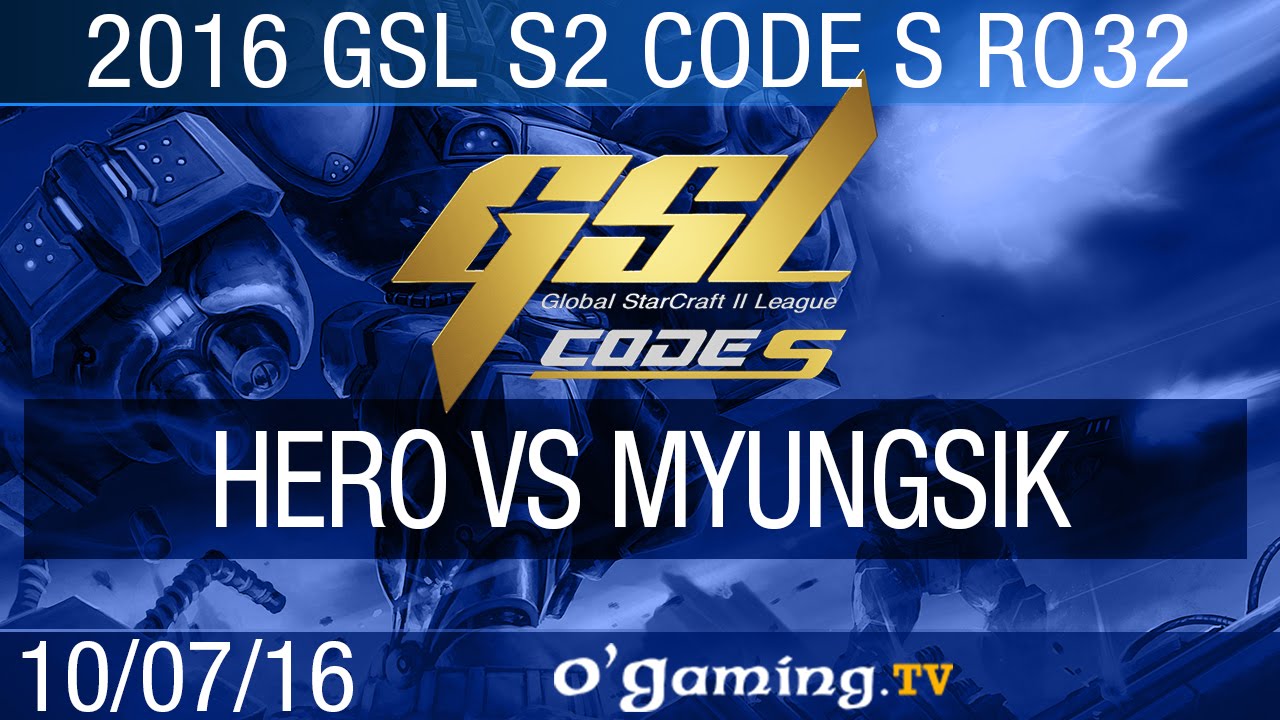 HerO vs MyuNgSiK - 2016 GSL S2 Code S - Groupe B Ro32 - YouTube