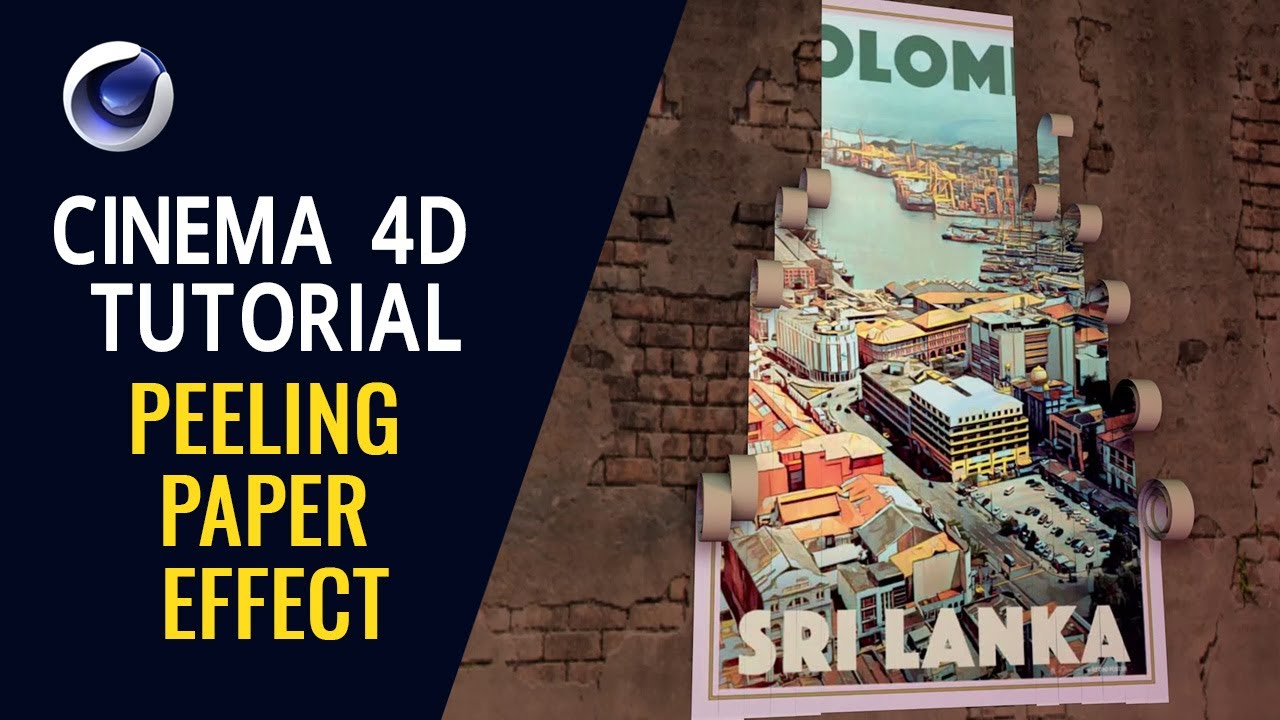 Peeling Paper Effect - Cinema 4D Tutorial - YouTube
