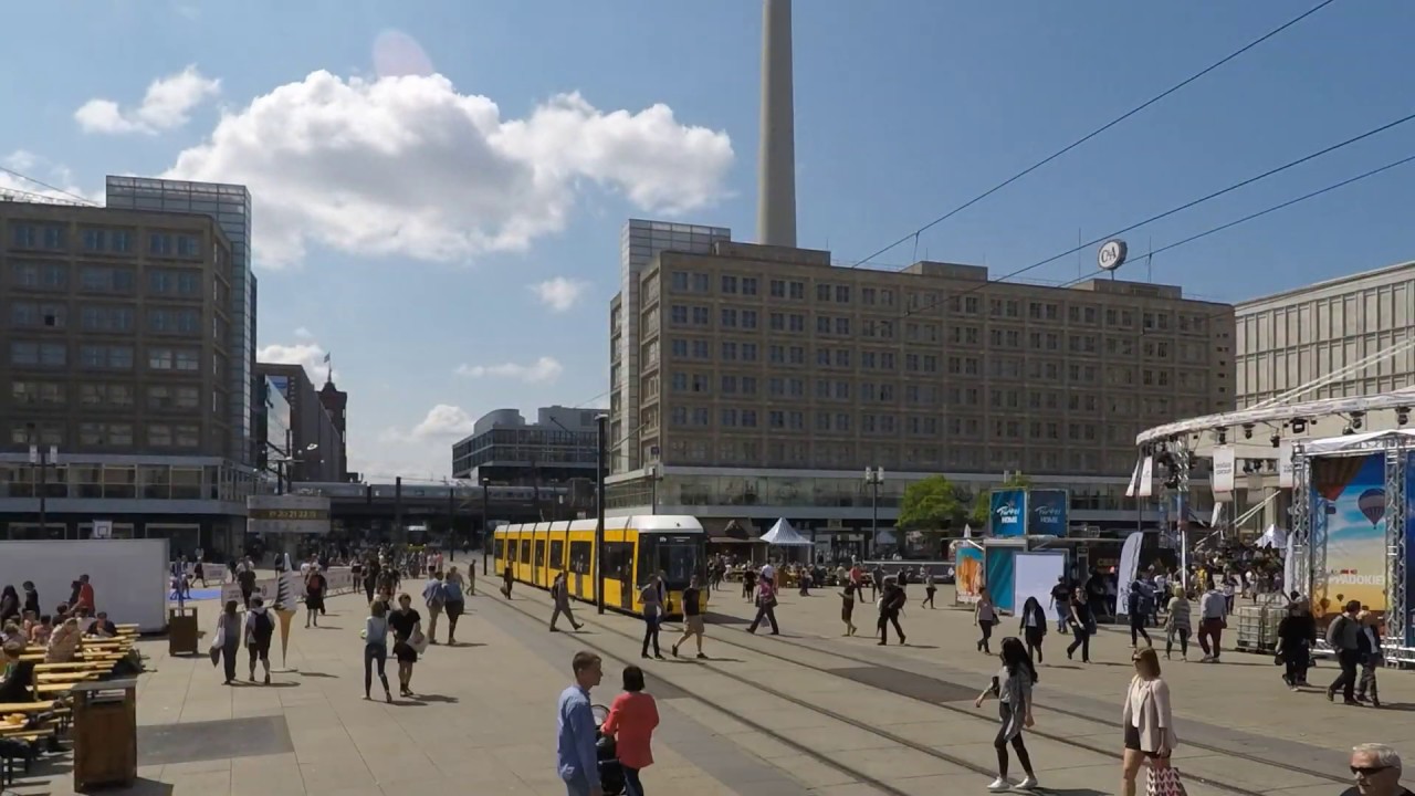 How is Berlin ? : City center in Berlin, Mitte, Alexanderplatz , Summer ...