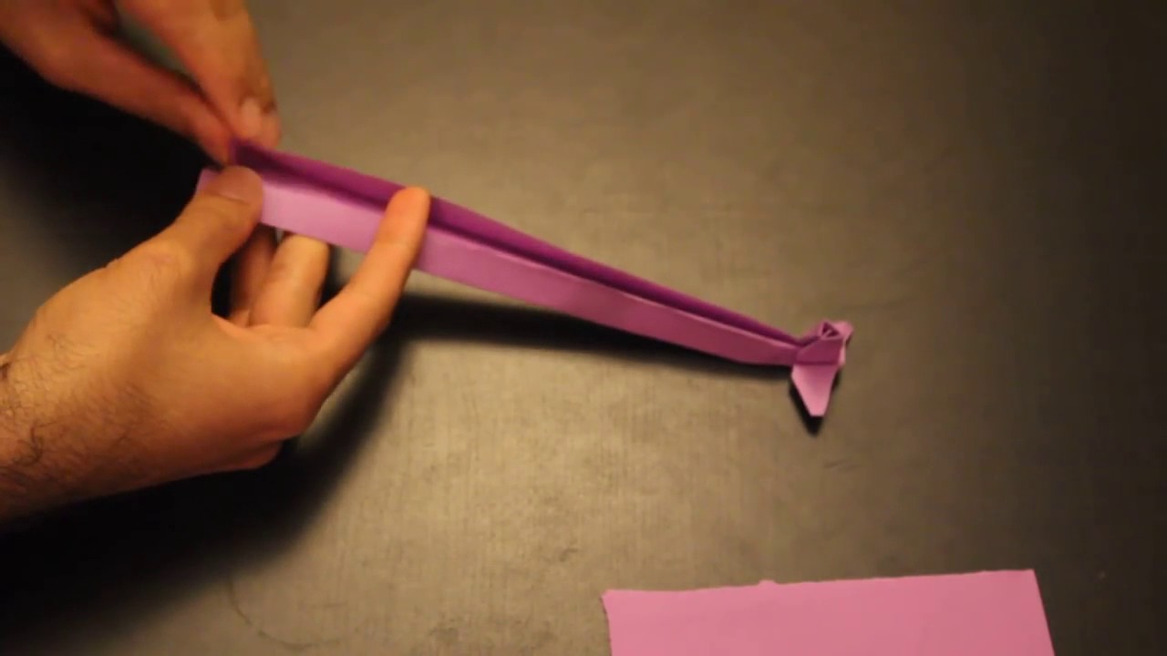 How to Make an Airbus A320 Origami Paper Plane instruction - YouTube