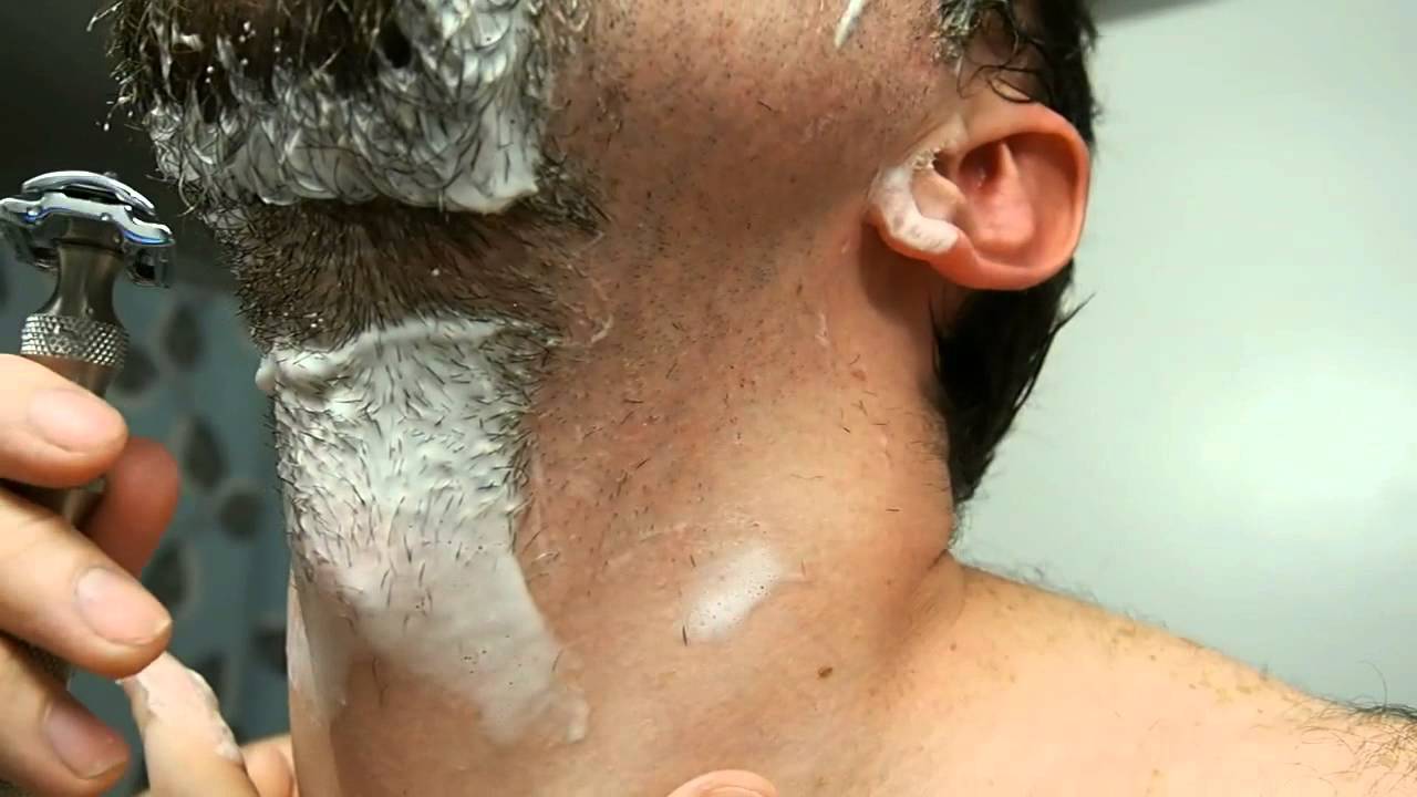 I shave with a razor..( too lazy to list items used) Enjoy ! - YouTube