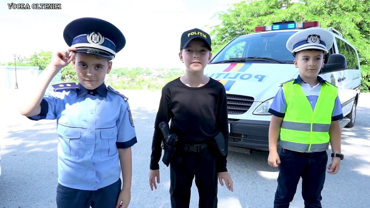 IPJ OLT: Minipolitisti in actiune de 1 iunie Ziua Copilului - YouTube