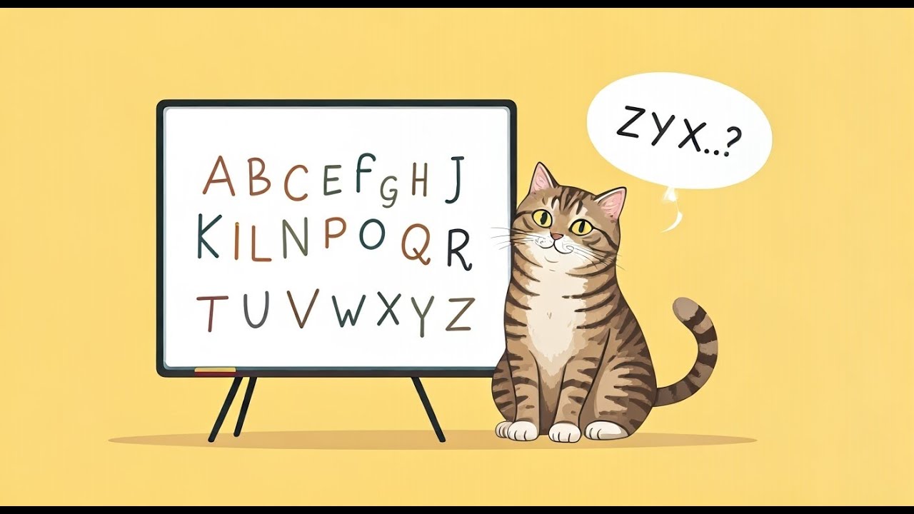 Learn the ABC Alphabet Backwards! With Cute Animals | Sing ABC backward ...