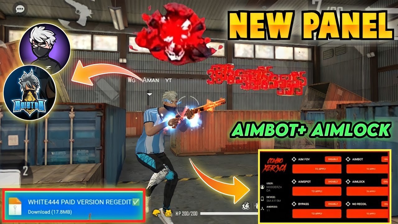 AIMBOT AIMLOCK New Headshot Best Mobile Panel Hack Free Fire Pald Panel ...