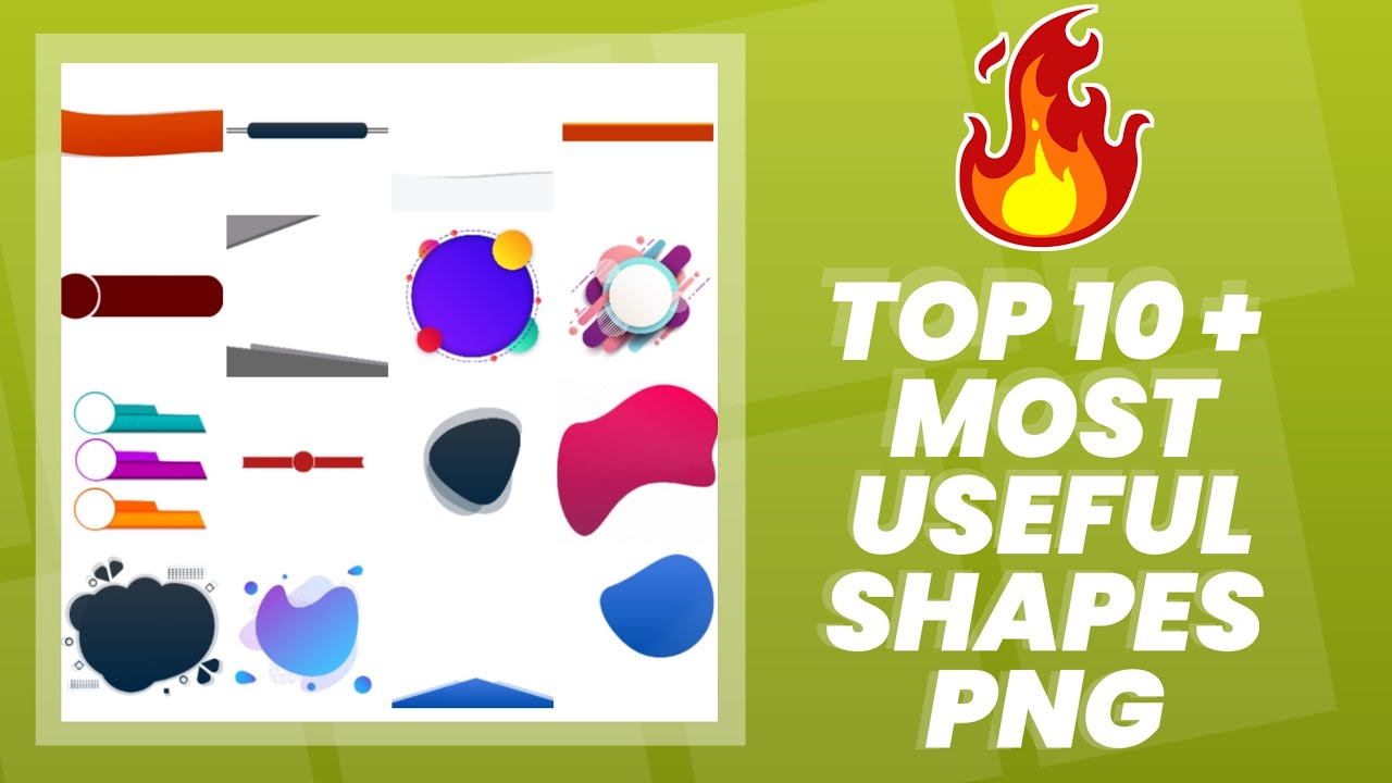 TOP 10 + MOST USEFUL SHAPES PNG | all PNG free |2021 | Ganesh Graphics ...