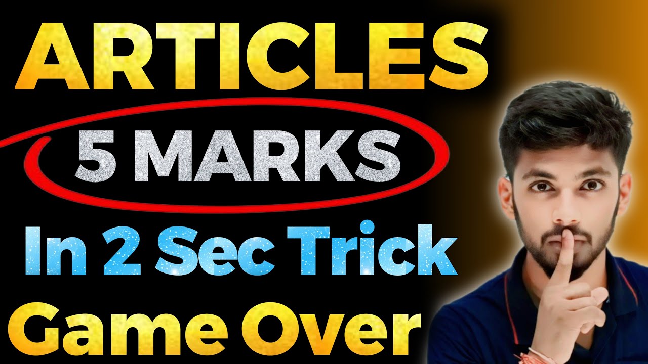 articles trick | articles one shot | article bihar board 12th english ...