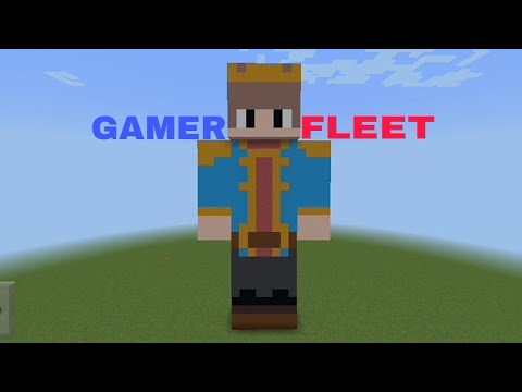 I MADE @GamerFleet MINECRAFT SKIN STATUE IN MINECRAFT - YouTube