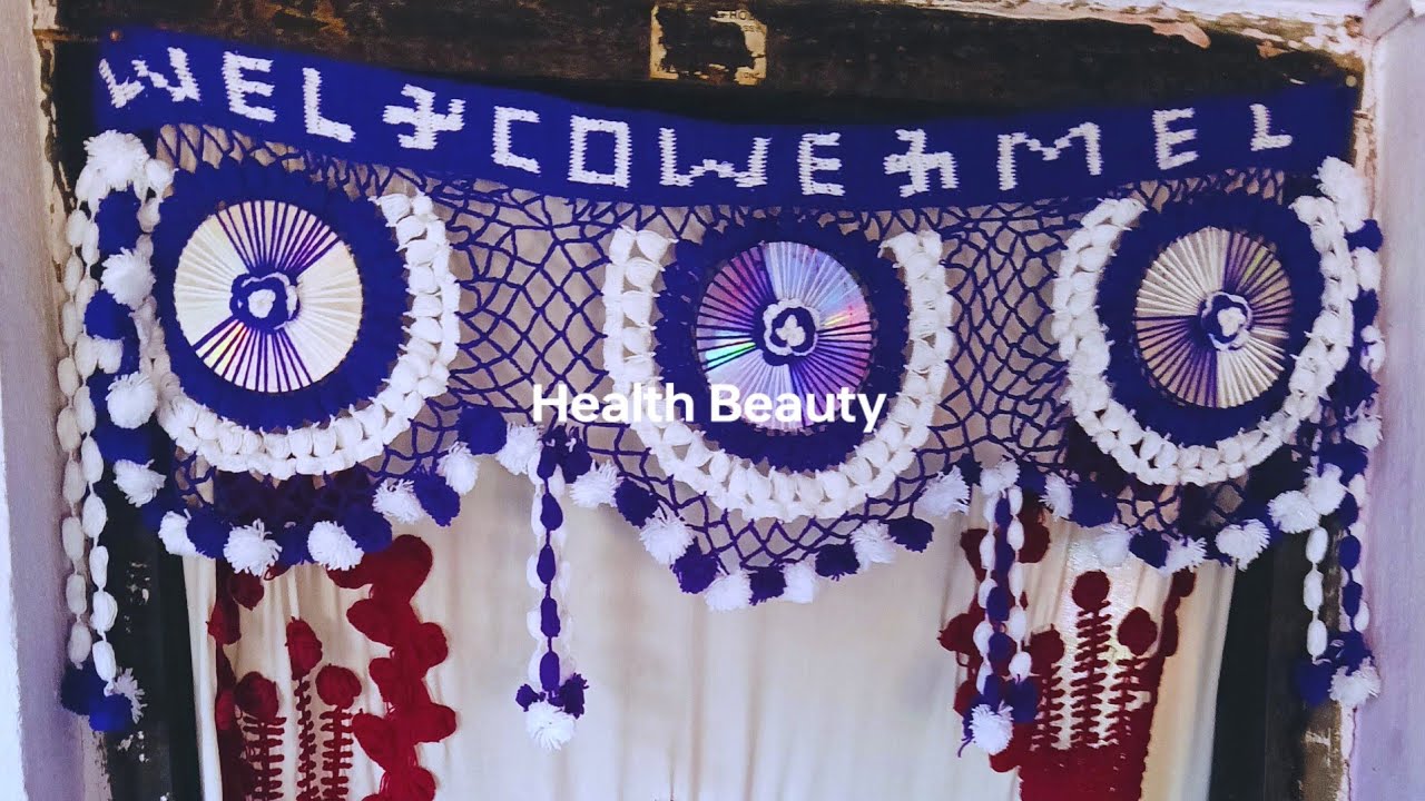 new gate ka parda|gate hanging|parda design|pardehal|Toran parda|woolen ...