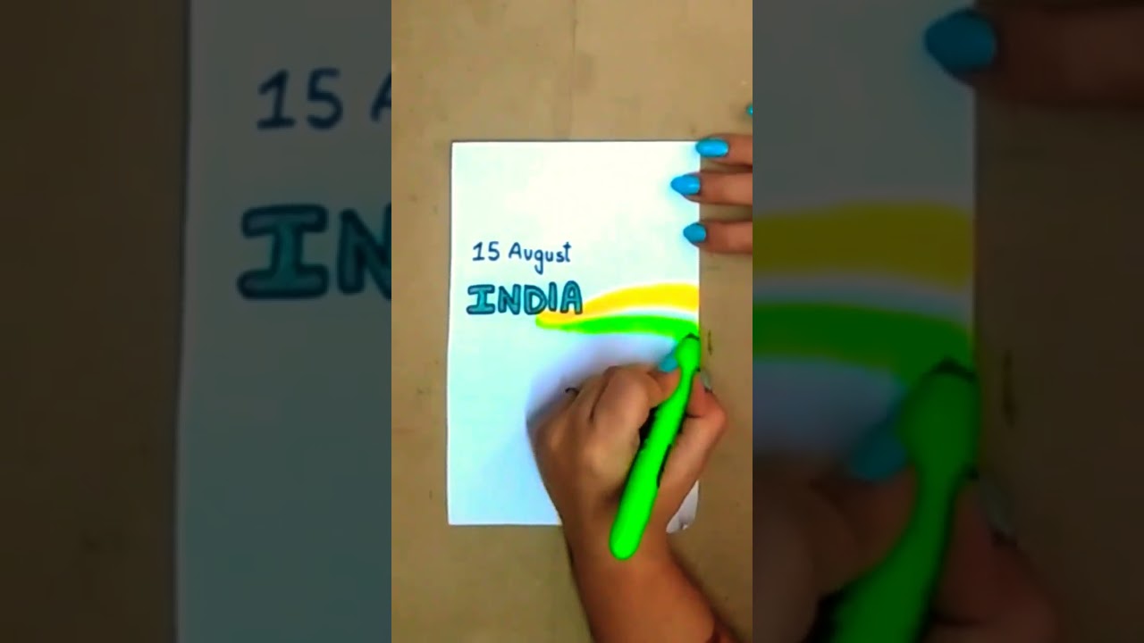 15 August Drawing Easy || Independence day drawing || 15 August ...