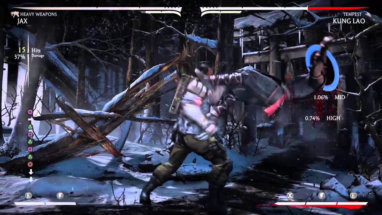 Mortal Kombat X Jax mid screen to wall combo - YouTube
