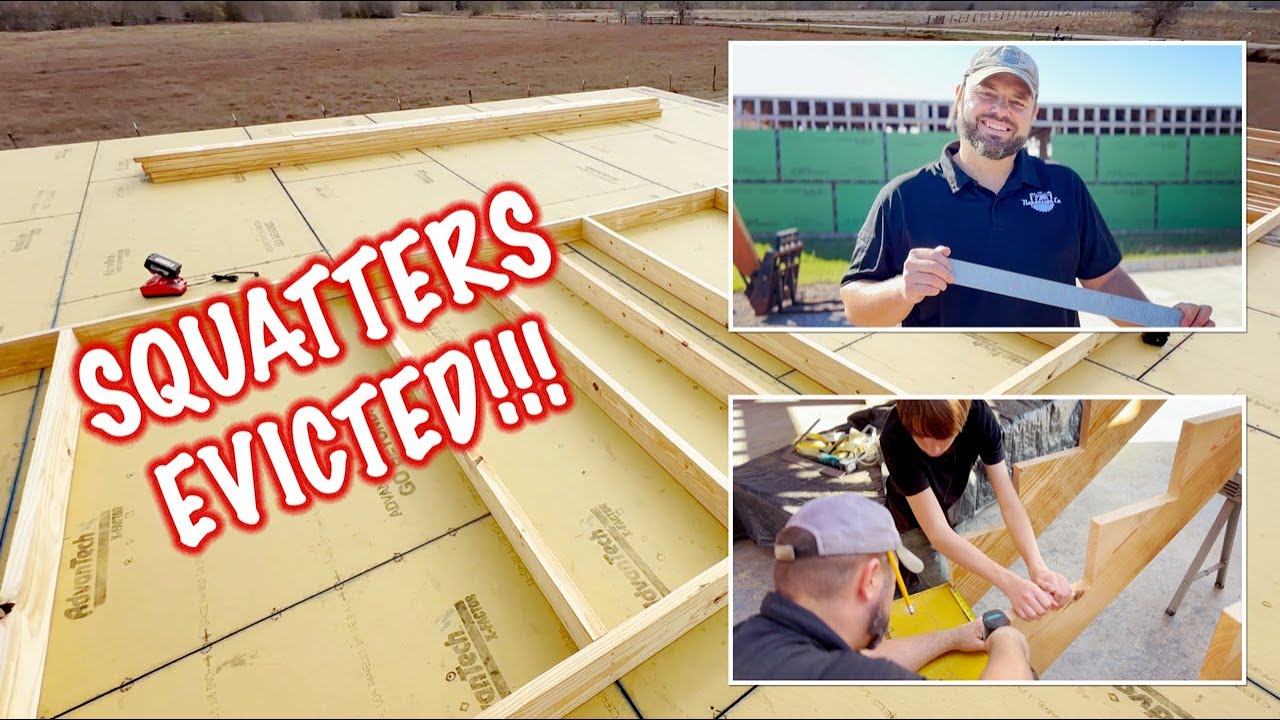 Stair stringers after unwanted guests, starting the 2nd floor, finally ...