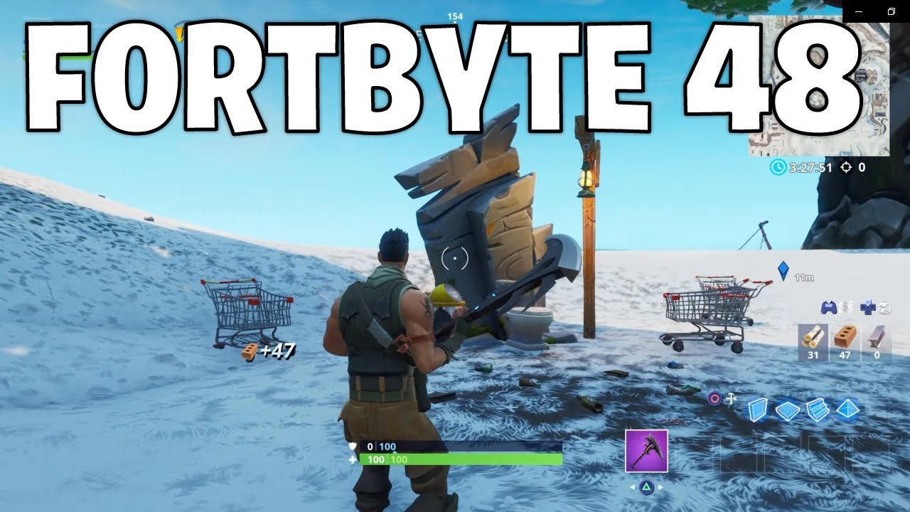 Fortbyte 48 location - Fortnite - YouTube