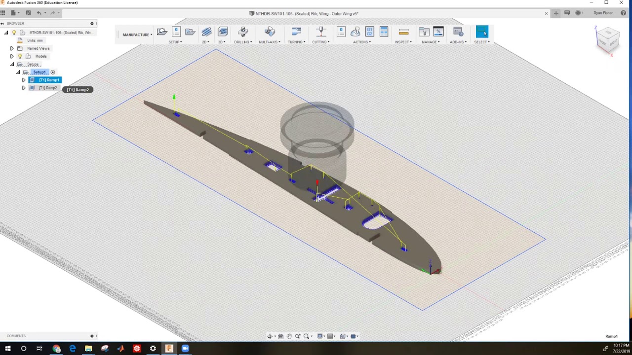 Executing CNC Simulation in Fusion 360 - YouTube