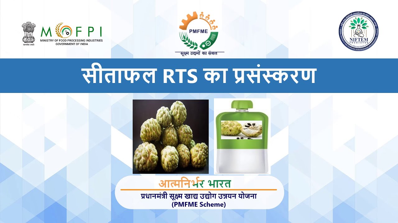 POWER POINT PRESENTATION ON PROCESSING OF Custard Apple RTS -HINDI ...