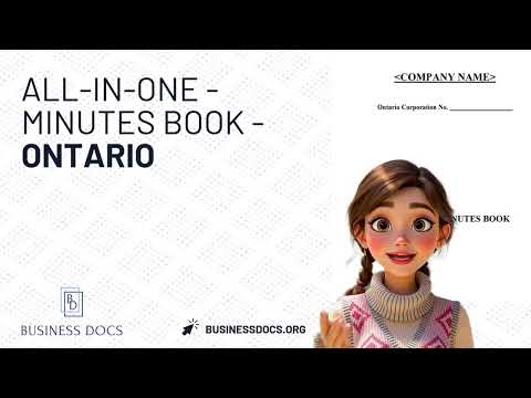 All In One   Minutes Book   Ontario