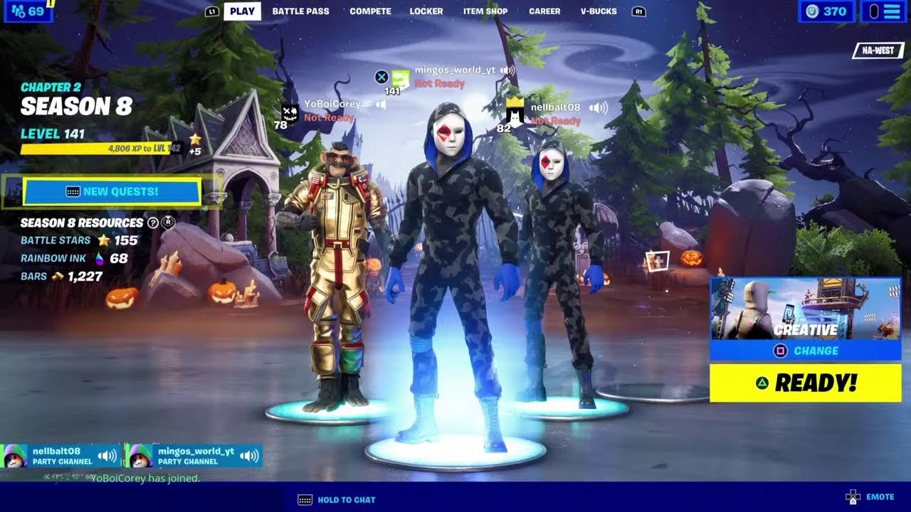 Ghost face playing fortnite :LIVE - YouTube