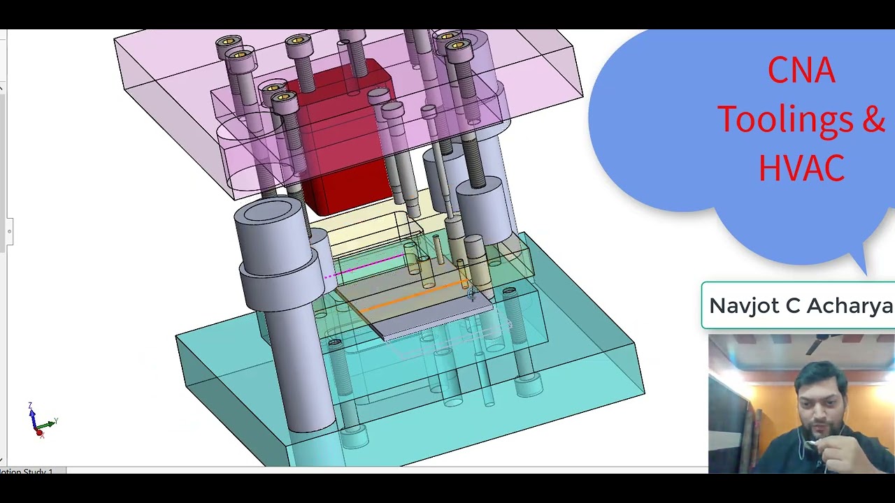 Blanking and peircing Progressive Tool - YouTube