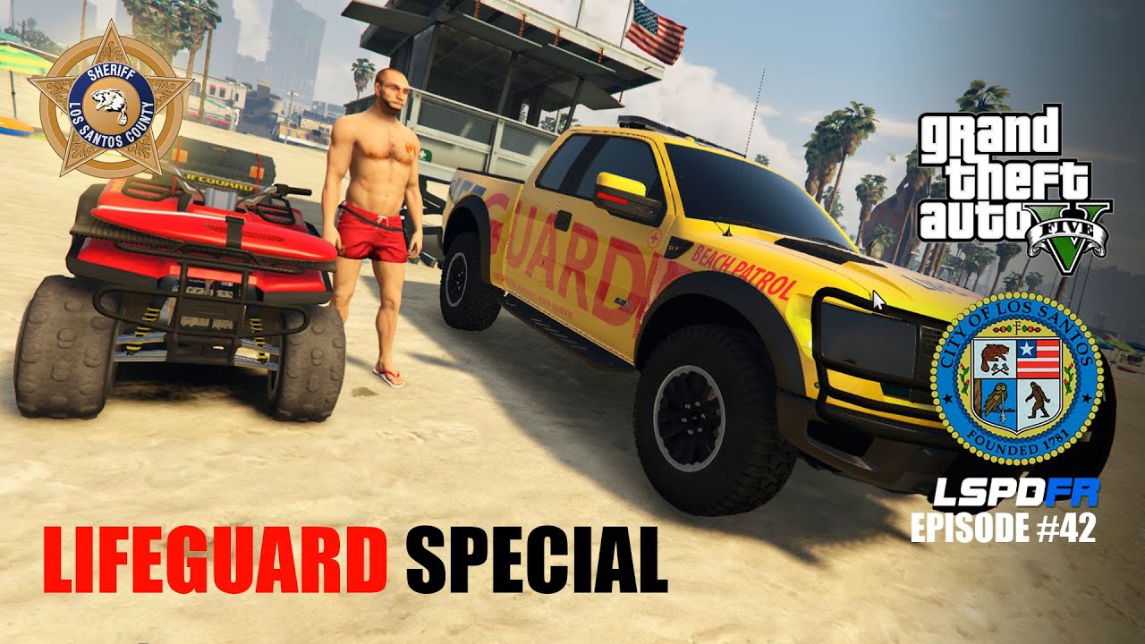 GTA 5 PC Mods: LSPDFR Episode #42 - New Lifeguard Vehicle! - YouTube