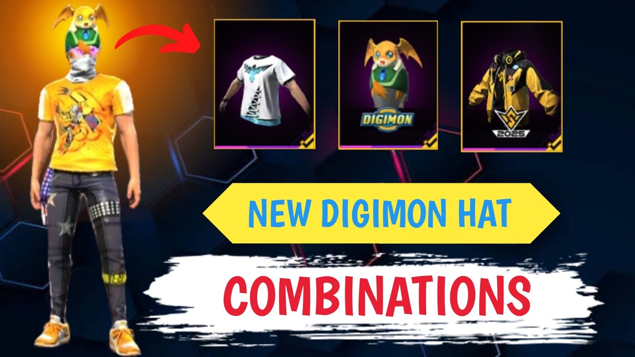 TOP 5 BEST COMBINATION 😱 || DIGIMON HAT NEW COMBINATION 😜 || VENOM 99 💥 ...