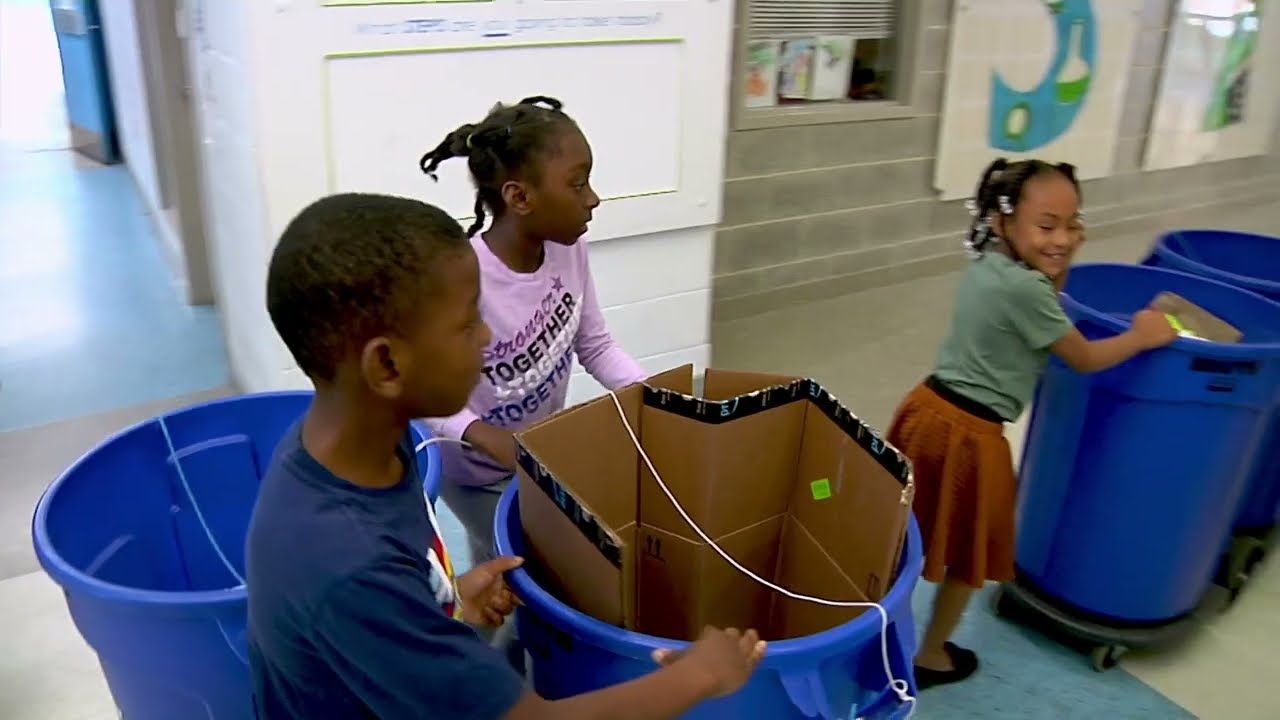 Children Cleaning School
