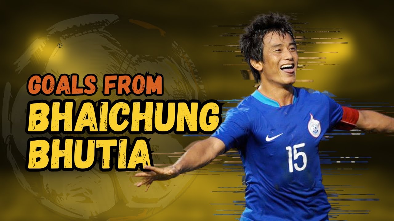 A few career goals from Bhaichung Bhutia - YouTube