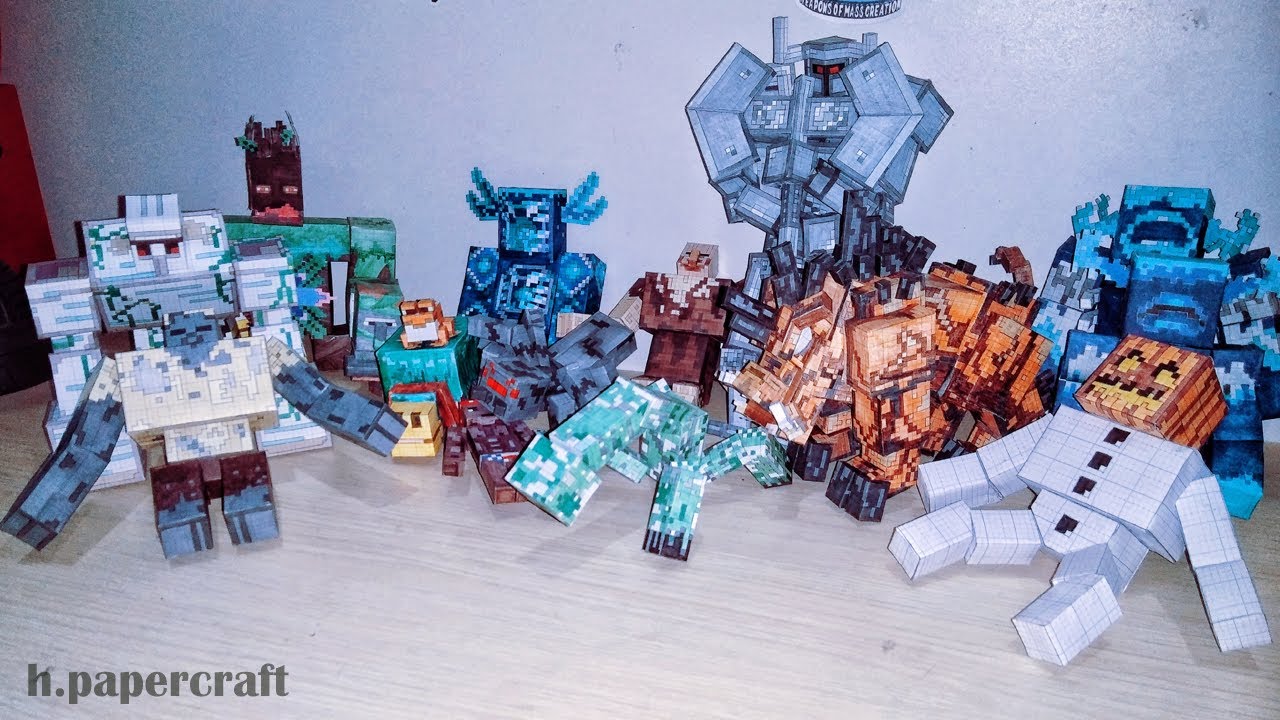 tất cả mô hình minecraft giấy gần đây của mình-all my recent minecraft ...