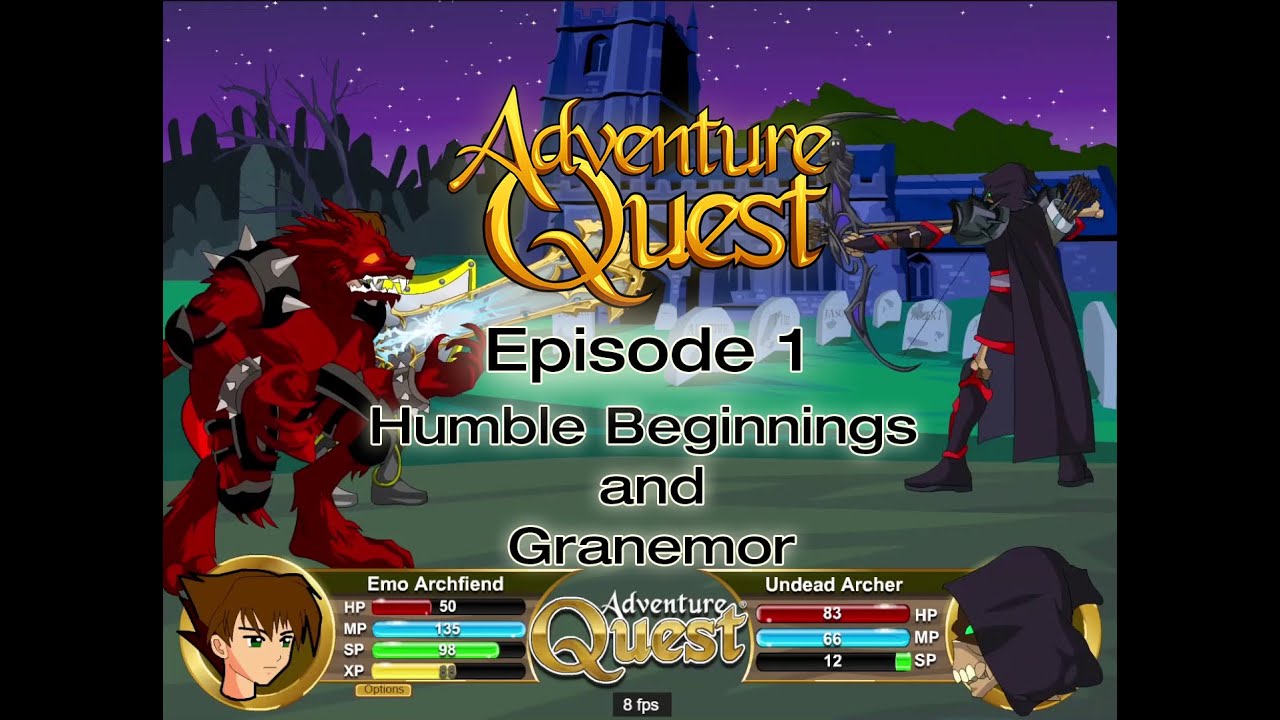 Adventure Quest Episode 1: Humble Beginnings and Granemor! - YouTube
