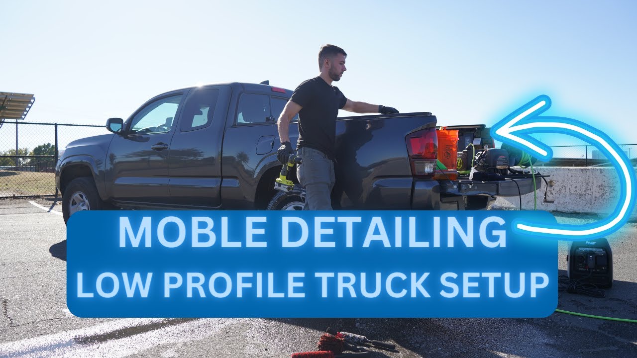 Inside Look: Mobile Car Detailing Setup on Our Low Profile Truck - YouTube