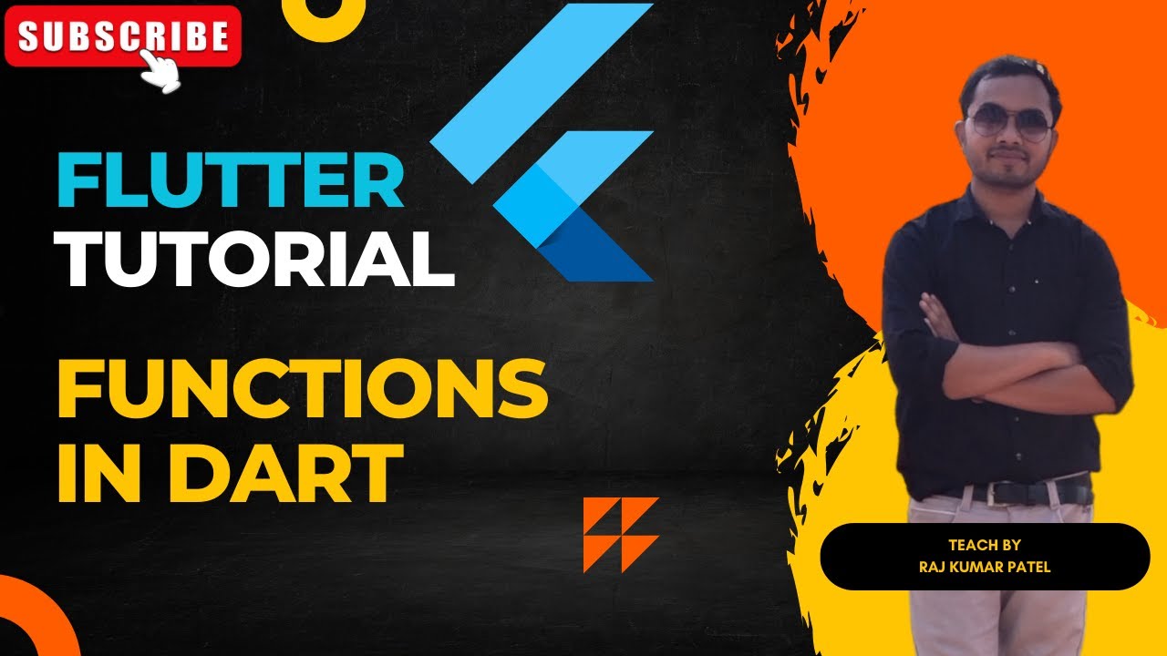 Functions In Flutter Dart Language Basics Flutter Tutorial Youtube