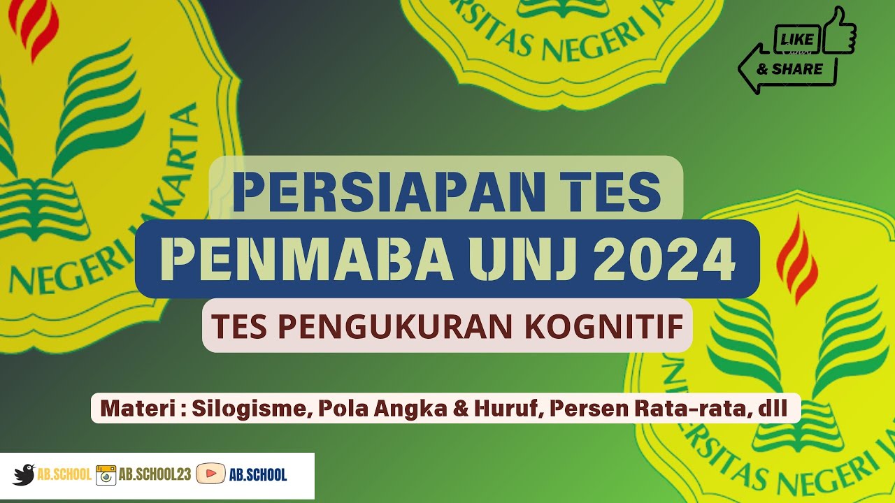 [PENMABA UNJ 2024] Soal Penmaba UNJ Bag.Tes Pengukuran Kognitif II yg ...
