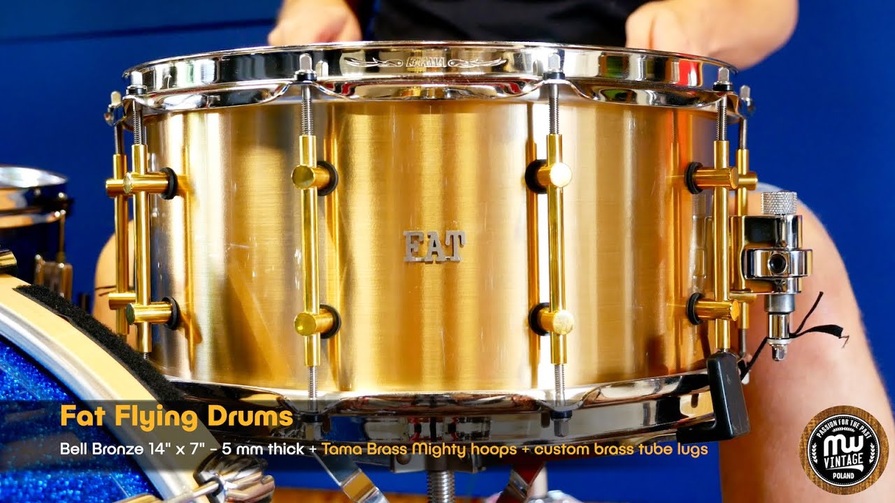 MW-Vintage.pl - FAT Flying Drums Bell Bronze 14" x 7" - 5 mm thick 4K ...