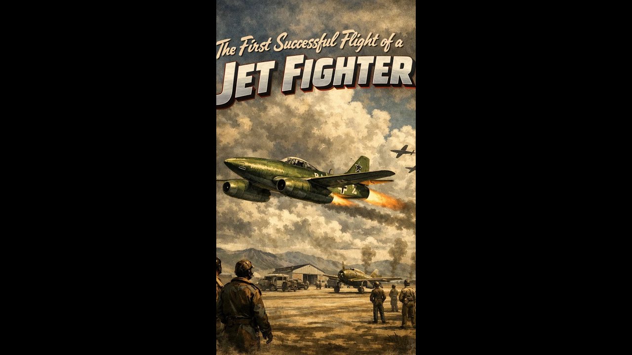 The First Successful Flight of a Jet Fighter #Aviation - YouTube