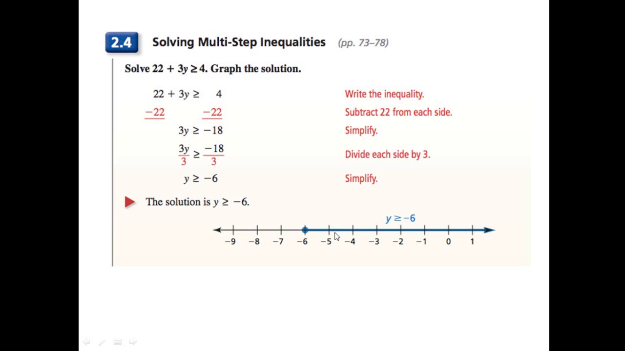 Algebra 1 - Chapter 2 Review - YouTube