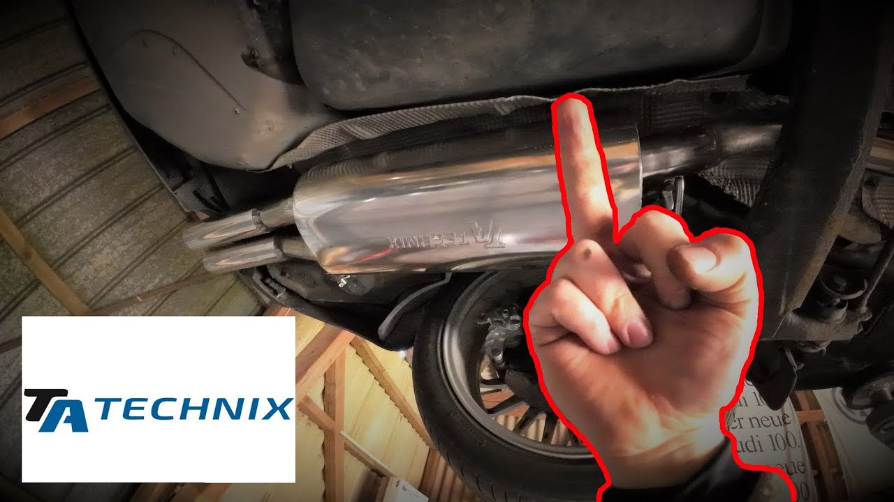 Wird es jetzt passen? TA Technix Edelstahl Abgasanlage Audi A4 B5 1.8 - YouTube