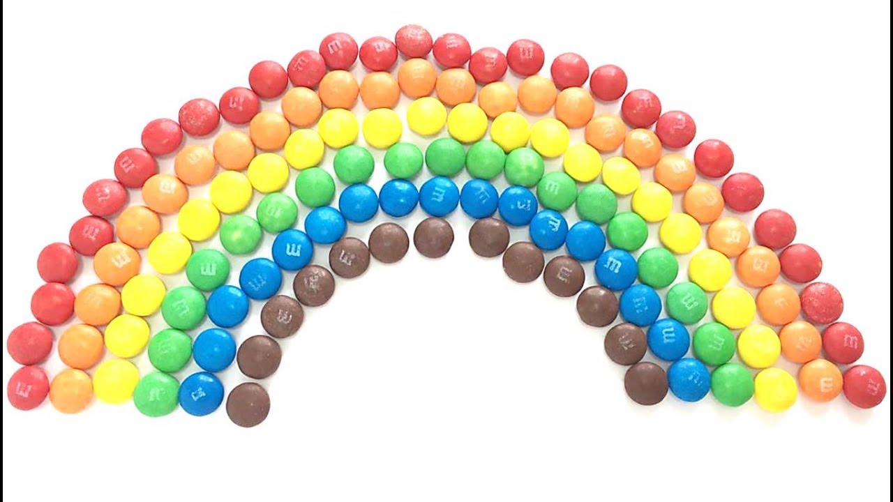 Learn Colours M & Ms Rainbow Make Rainbow with M&Ms Learn Colors for ...