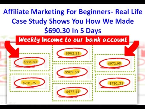 Affiliate Marketing For Beginners- Real Life Case Study Shows You How ...