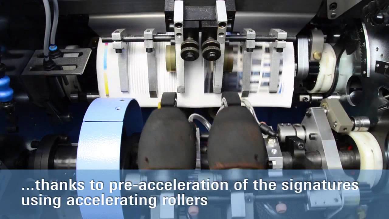 Tempo 220 Saddle Stitcher HD- Muller Martini - YouTube