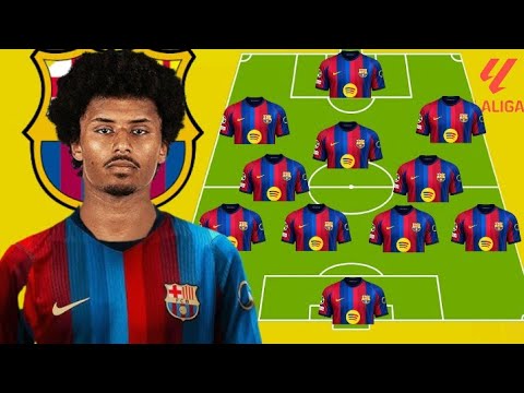 Barcelona Potential 4-2-3-1 Strongest Line up with Karim Adeyemi Under Hansi Flick Season 2026/2027